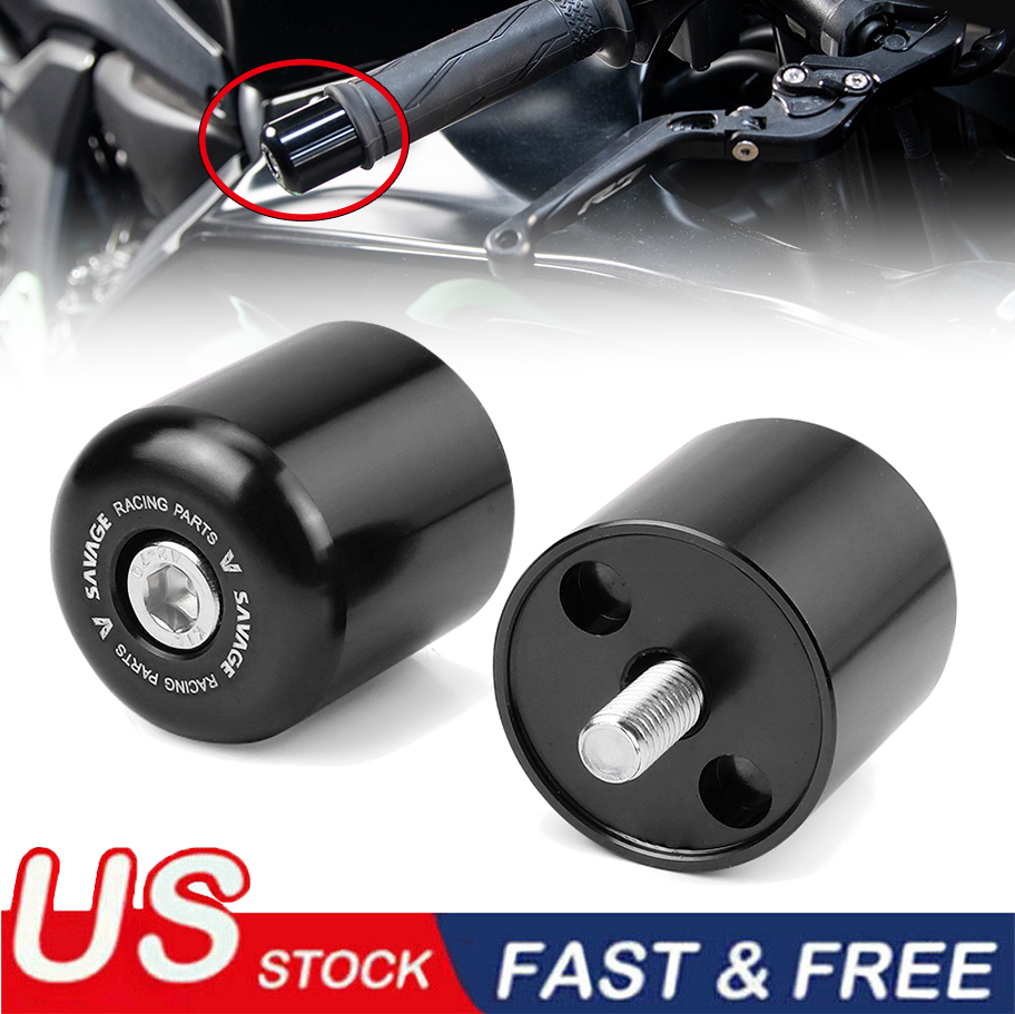 GSX-R Black Handle Bar Ends Grip Plug Cap Cover For SUZUKI GSXR 600 750 ...