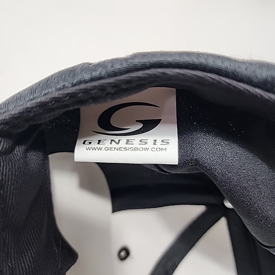 Genesis Archery Strapback Hat Mens Black Baseball Cap Embroidered New ...