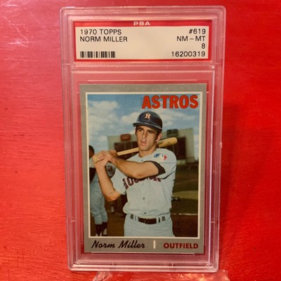 1970 Topps Norm Miller #619 *Astros* PSA 8 NM-MT | eBay