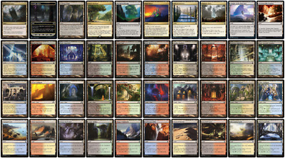 40 MTG DUAL LANDS for COMMANDER NM Command Tower Bounce Life gain ...