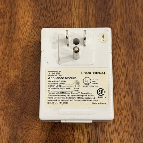 Vintage OEM IBM Home Director 3 Pin plug in Appliance Module HD466 ...