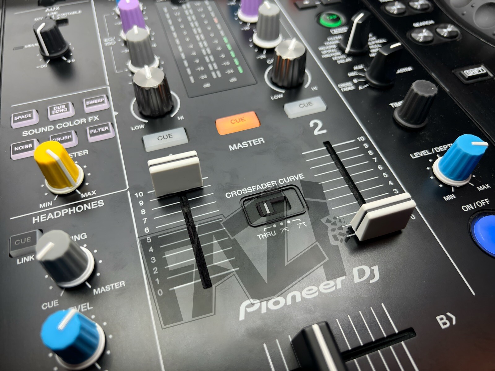 4 x WHITE DAC2371 KNOB FADER CAP MIXER PIONEER DJM 700 800 900 XDJ RX3 ...