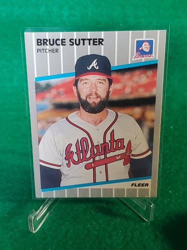 1989 Fleer #603 Bruce Sutter Atlanta Braves HOF | eBay