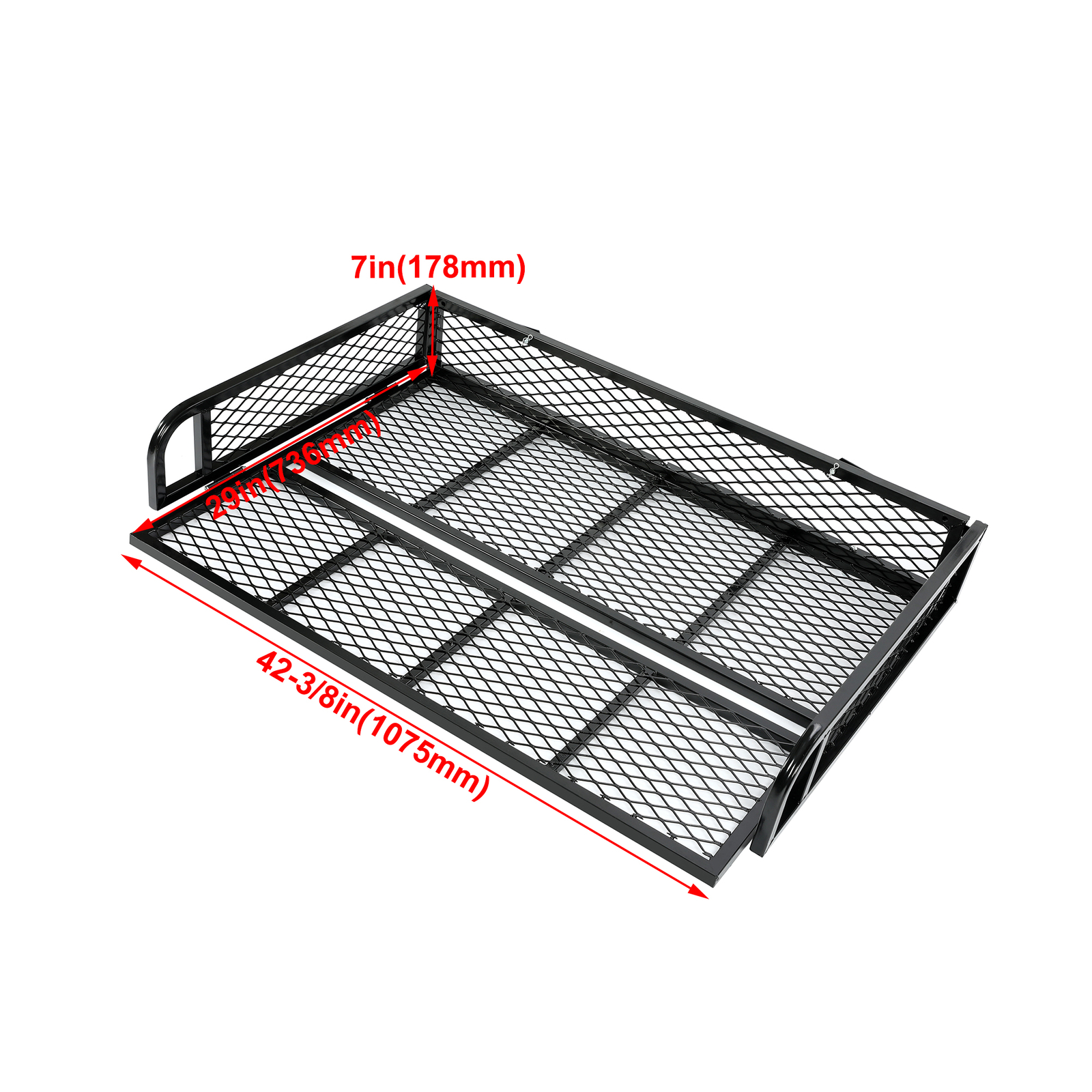 Universal ATV Front & Rear Cargo Basket Set Luggage Carrier Hauler ...