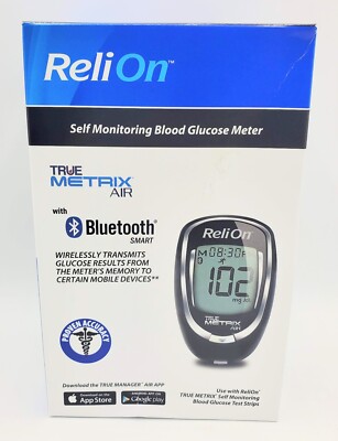 Reli On TRUE METRIX Self-Monitoring Blood Glucose Meter With Bluetooth ...
