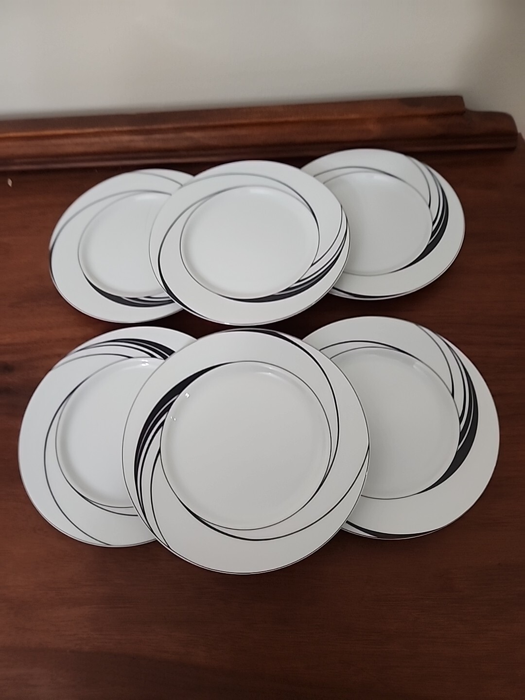 Block Spal Jewels White Pearl by Jack Prince Set of 6 Bread Plates 6 1/ ...