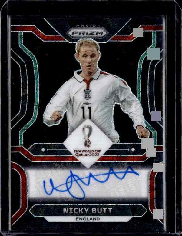 2022 Panini Prizm Fifa World Cup Nicky Butt #S-NBT Autograph Black 1/1 ...