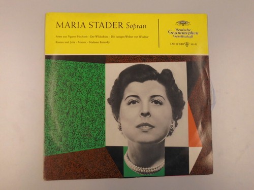 LP 10" Maria Stader Sopran Arien aus Figaro Wildschütz Weiber Romeo ...