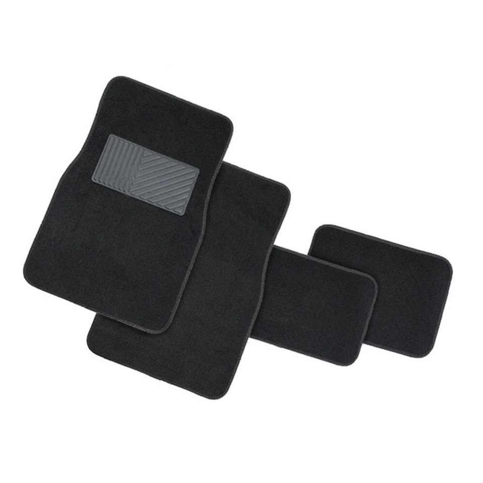 4pcs Universal Car Truck Front and Rear Vinyl Heel Pad Carpet Floor ...