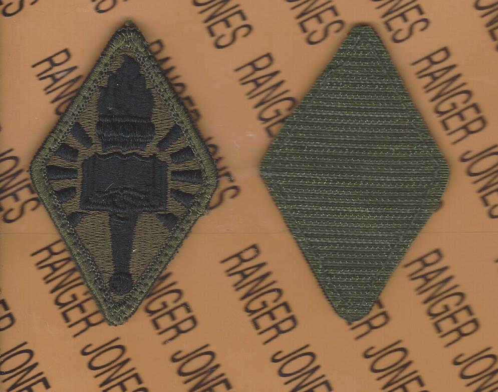 US Army Chaplain Center & School OD Green & Black BDU w/ Hook patch m/e ...