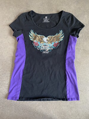 Vance Biker wear Sturgis 2020 Black Hills, SD balck & purple t-shirt ...