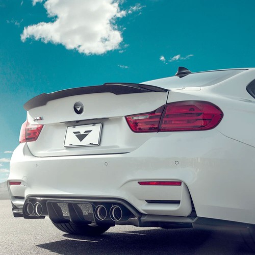 Vorsteiner VRS GTS Rear Diffuser Carbon Fiber PP 2x2 Glossy Fits BMW ...