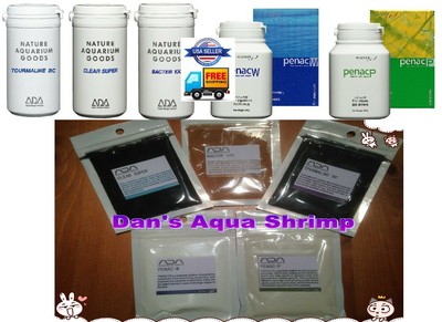 ADA 5 Fertilizer Penac P+Penac W+Tourmaline BC+Clear Super+Bacter 100 Plant Tank | eBay