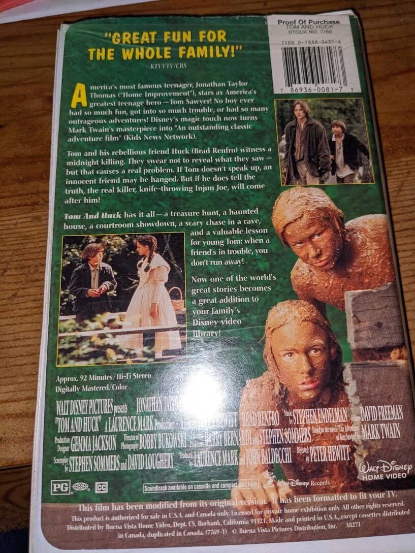 Tom And Huck Vhs