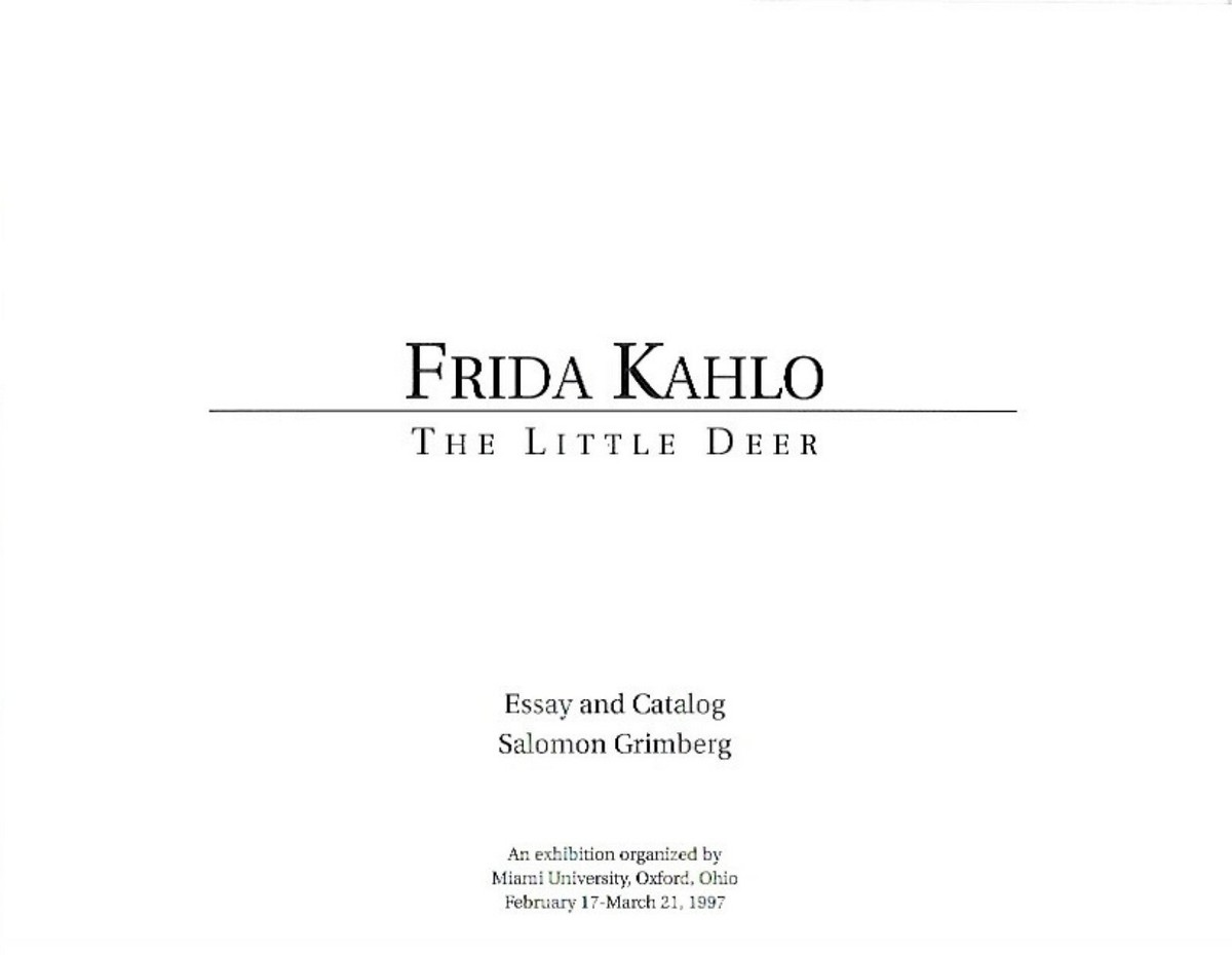 Frida Kahlo The Little Deer The Wounded Deer, 1946 By Frida Kahlo