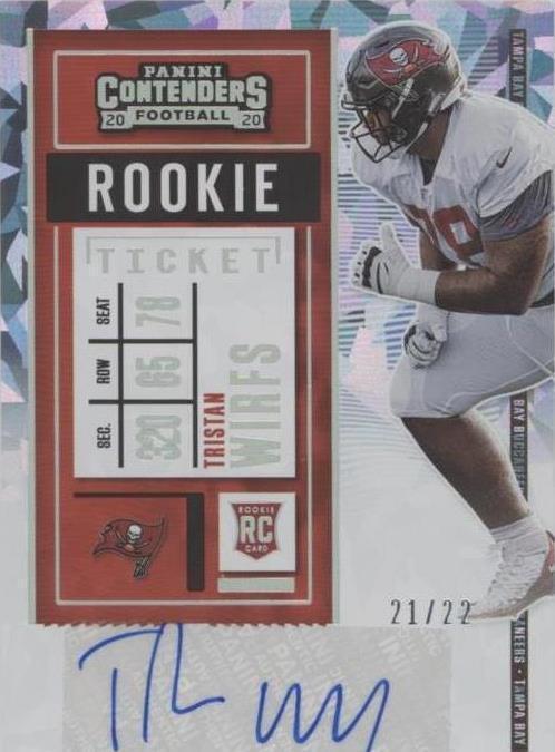 2020 Panini Contenders - Rookie Ticket Tristan Wirfs #159 Cracked Ice ...