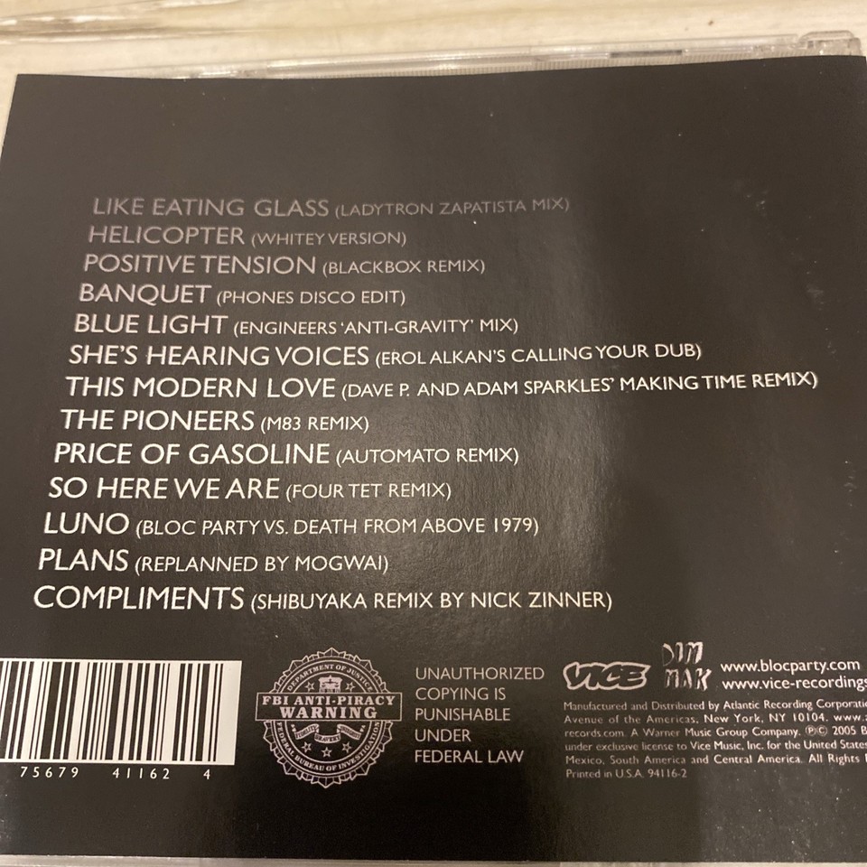 Bloc Party ‎2 CD 💿 LOT Tulips & Silent Alarm Remixed VG++ | eBay UK