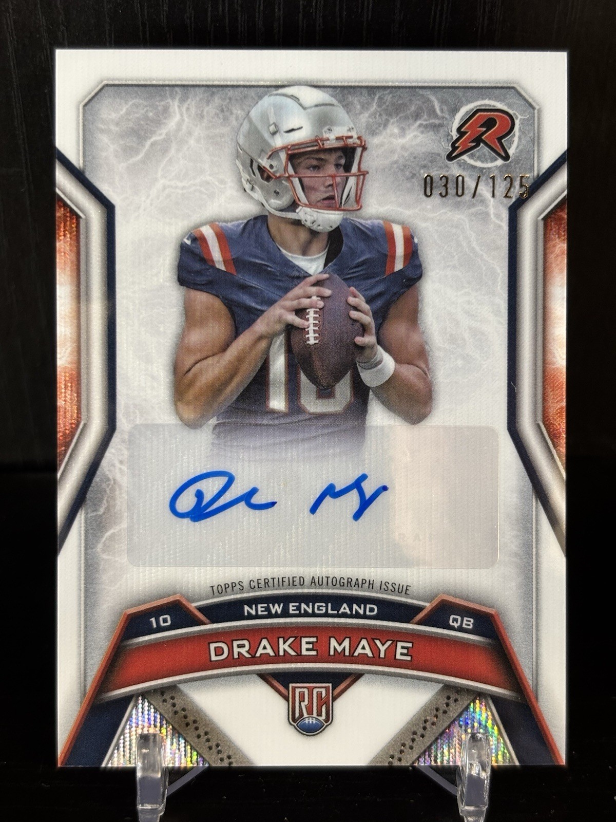 Drake Maye 2024 Topps Resurgence #RRS-DM Resurgence Rookie Signatures ...