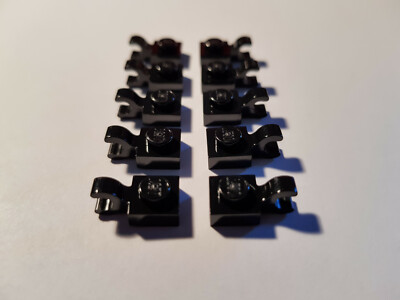 LEGO® 10 x 61252 Platte 1 x 1 mit Horizontal Clip schwarz 4517925 (IGB ...