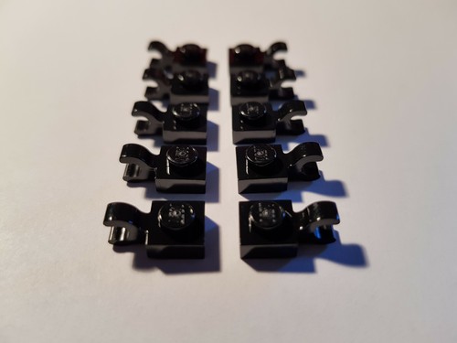 LEGO® 10 x 61252 Platte 1 x 1 mit Horizontal Clip schwarz 4517925 (IGB ...
