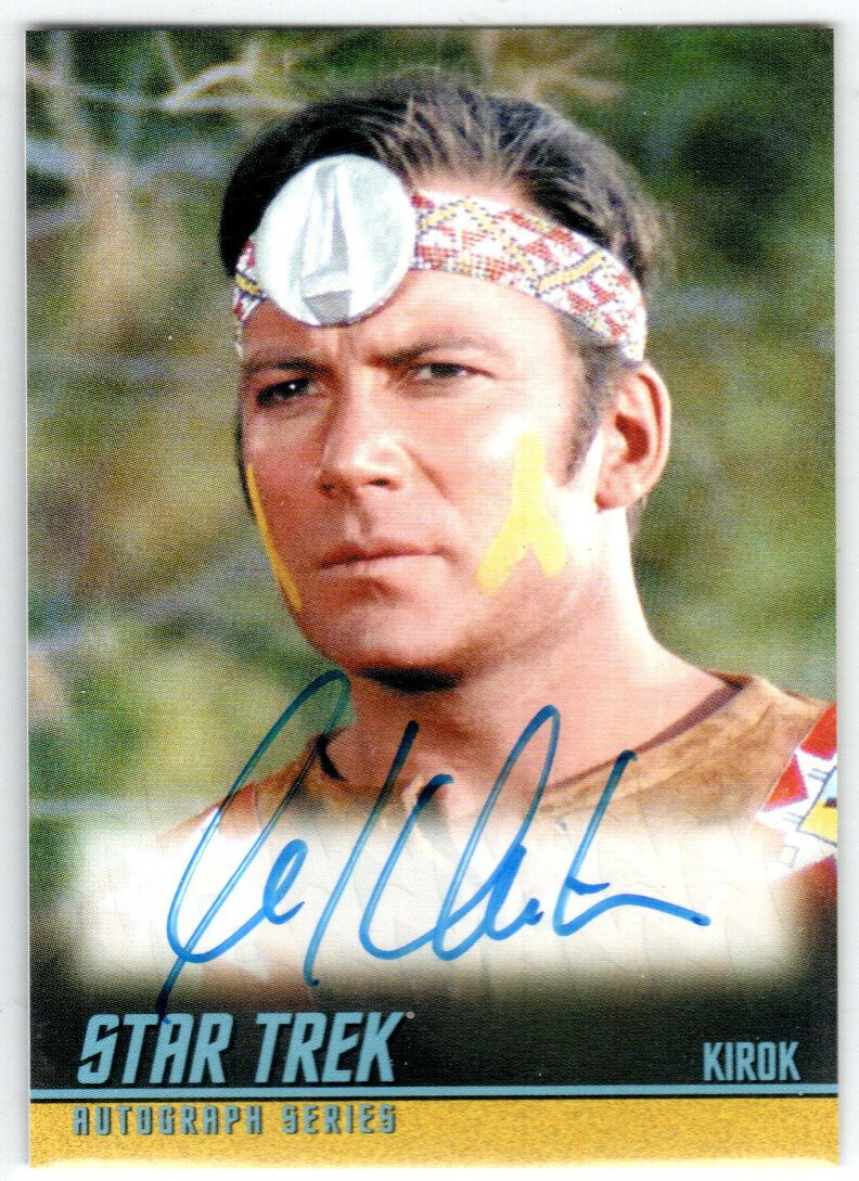 STAR TREK TOS ARCHIVES & INSCRIPTIONS A278 WILLIAM SHATNER AS KIROK ...