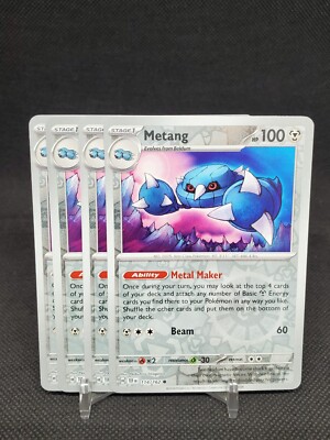 4x Metang 114/162 Temporal Forces Reverse Holo Playset NM Pokemon | eBay