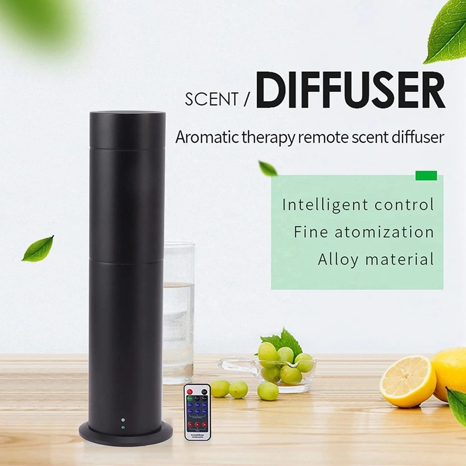 Mini Scent Oil Diffuser - AROMA Diffuser SILVER or BLACK W/Remote C ...