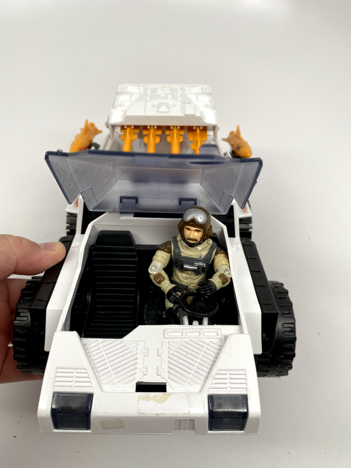 Vintage 1985 G.I. Joe Snow Cat Vehicle EB-884 w/ Driver Action Figure ...