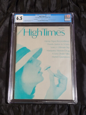 Trans-High Corporation 1974 High Times #1 CGC 6.5 FN+ with White Pages ...