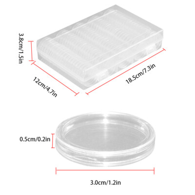 Coin Holder Case Universal Coin Storage Organizer Plastic Box ...