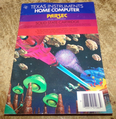 1982 texas instruments home computer parsec game instruction booklet ...