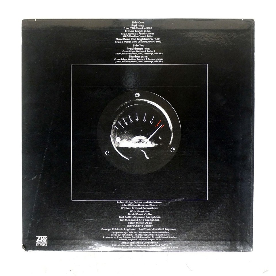 KING CRIMSON RED ATLANTIC P10349A Japan VINYL LP | eBay