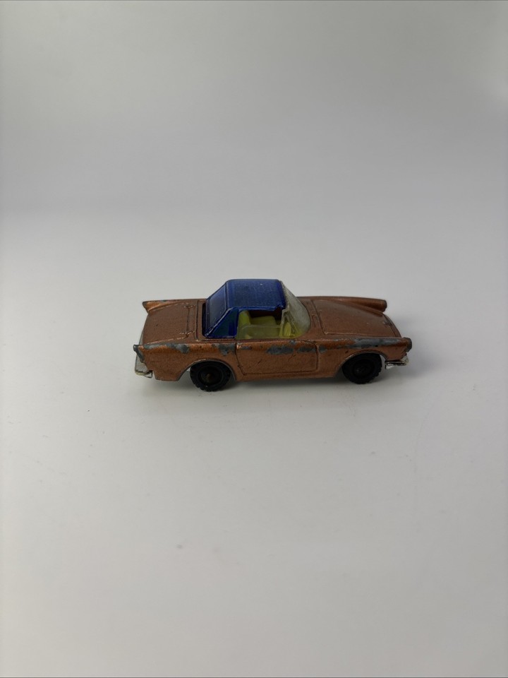 1960s Husky Vintage Diecast Toy Car Sunbeam Alpine Convertible Copper w ...