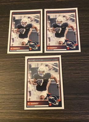 Lot (3) RJ Harvey 2025 Panini Score Score Base New England Patriots RC ...
