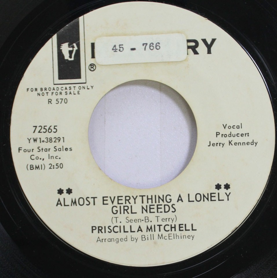Country Promo 45 Priscilla Mitchell - Sweet Talk / Almost Everything A Lonely Gr | eBay