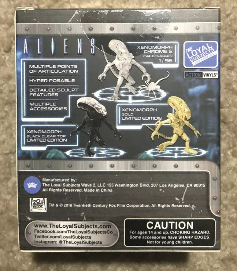Aliens Chrome Metallic Xenomorph Loyal Subjects Hot Topic Exclusive ...