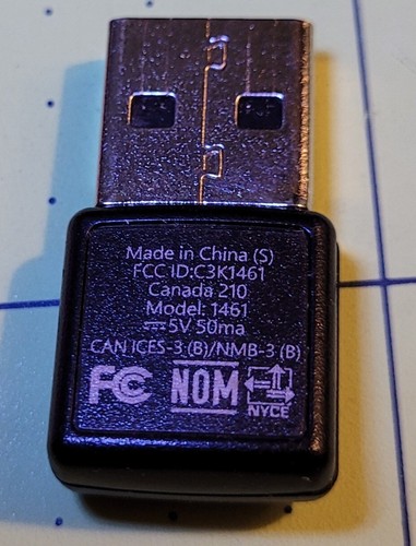 Microsoft Model 1461 Receiver USB Wireless Dongle for Mouse/Keyboard ...