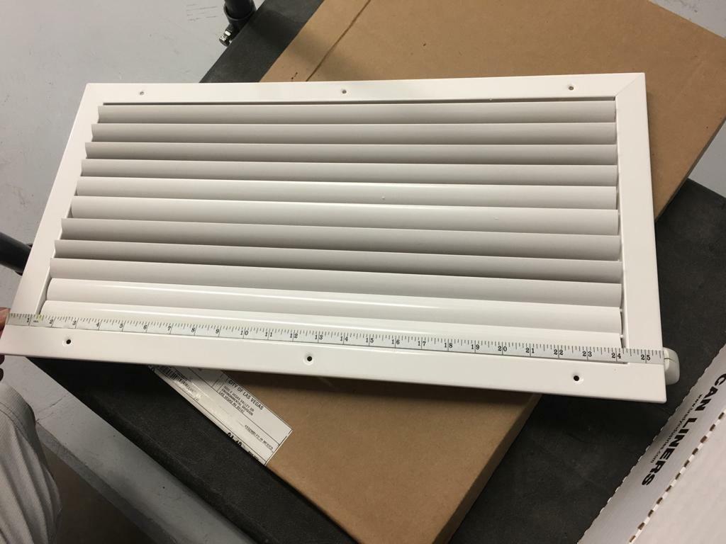 Titus 250 24,12 .0,1,26,A,O 1.1 Steel Return Grille Deflection blade ...