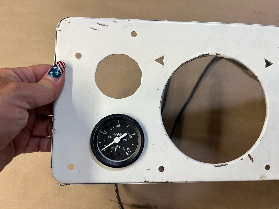 61-67 Ford Econoline Van Instrument Cluster bezel W/gauges OEM 1961 ...