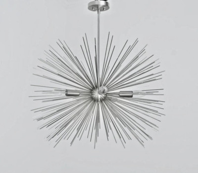 Mid Century Style Brass Sputnik Sea Urchin Home Interior Décor Silver ...