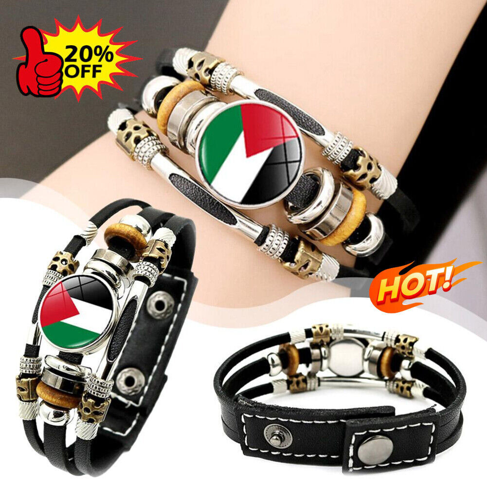 NEW Free Palestine Braided wrist band / bracelet Palestinian flag Gaza ...
