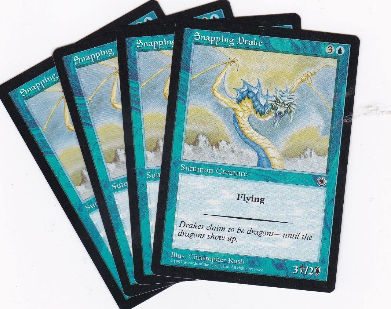 Magic MTG Portal: Snapping Drake X 4 | eBay