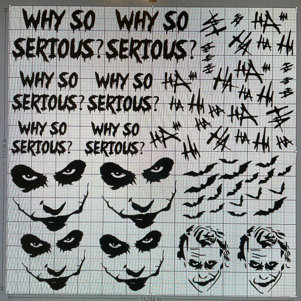 Batman Joker Stencil