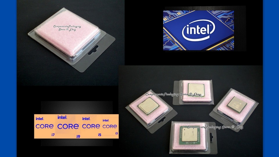 Intel Processor-CPU Packaging Case for i9 i7 i5 LGA1200 - Lot of 10 25 ...