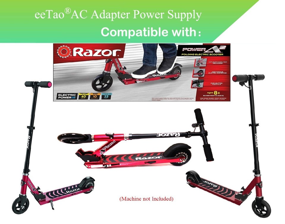 AC/DC Adapter For Razor Power A2 Red 13110002 13110041 Folding Electric ...