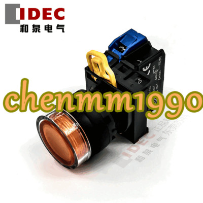 1PC NEW IDEC Amber light button switch YW1L-MF2E10Q4A YW-E10 24V #YM | eBay