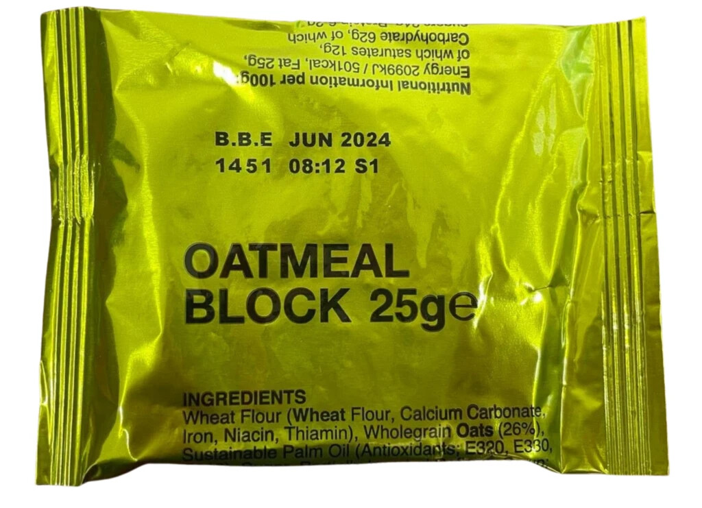 20 x British Ration Pack MRE Oatmeal Biscuits Blocks - 06/2024 - Long ...