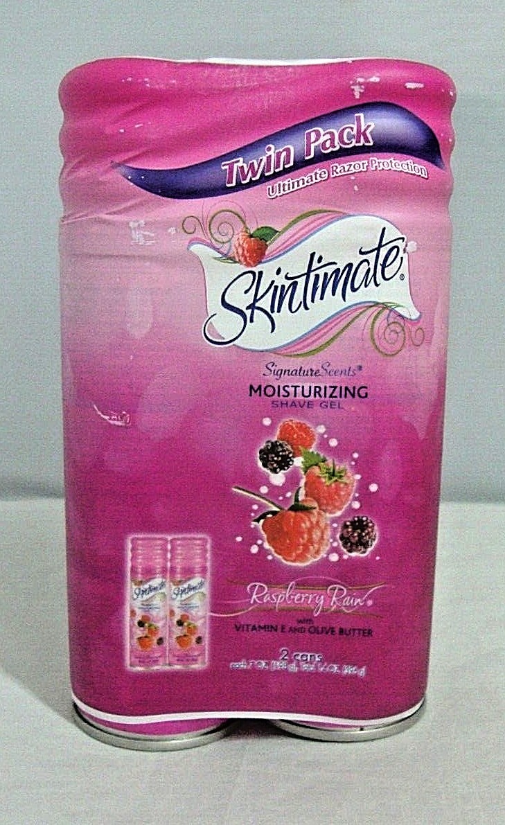 Skintimate Raspberry Rain Scents Moisturizing Shave Gel – 7 Ounce Twin ...
