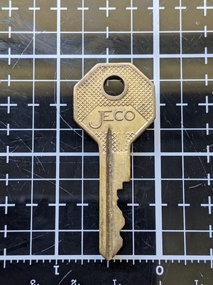 Vintage unique JECO National lock company Cleveland Ohio key | eBay