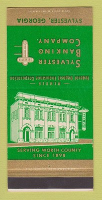 Matchbook Cover - Sylvester Banking Company GA 30 Strike SAMPLE | eBay